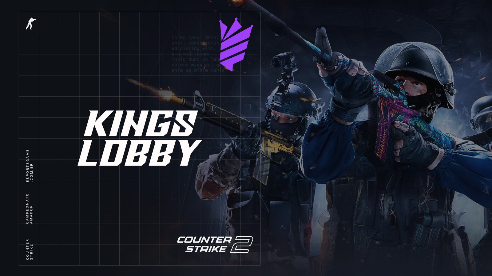 Inscrições abertas para o campeonato Kings Lobby de Counter-Strike 2 ...